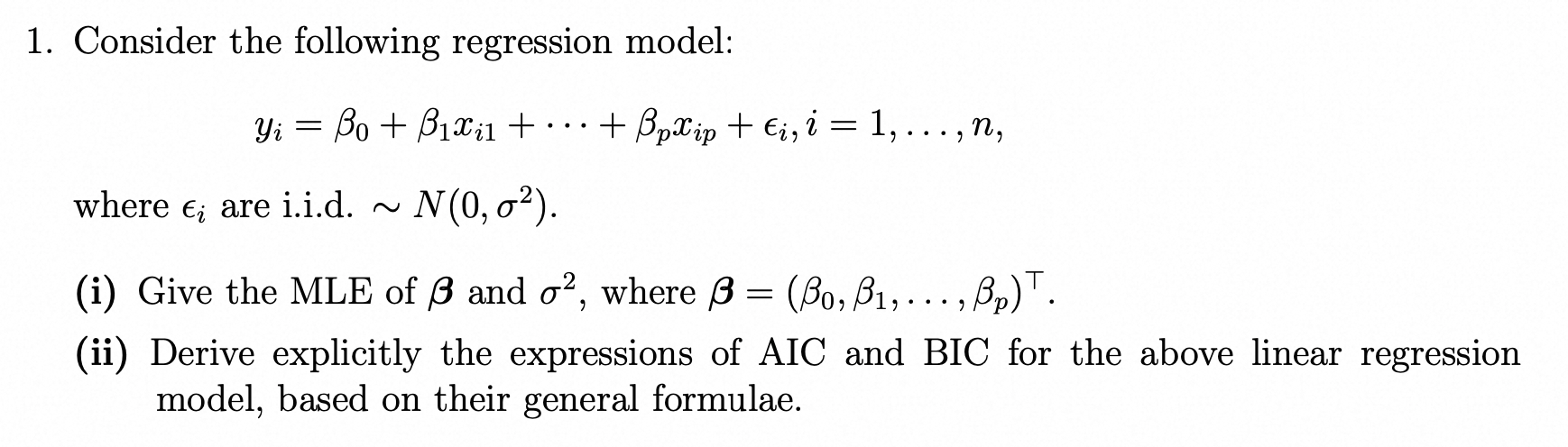 Consider the following regression | Chegg.com