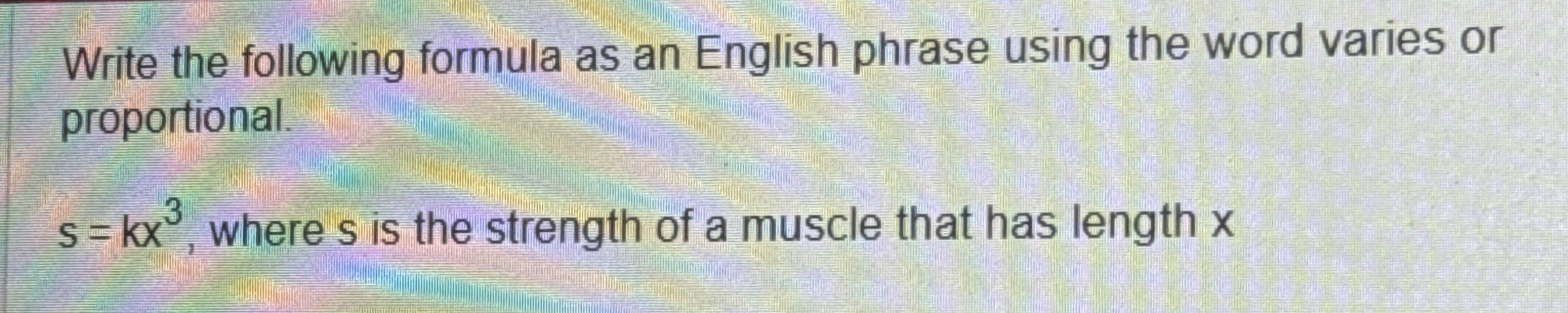Solved Write the following formula as an English phrase | Chegg.com