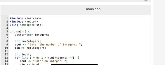 Solved cin ≫ threshold; cout ≪ "The output is: "; for (int | Chegg.com