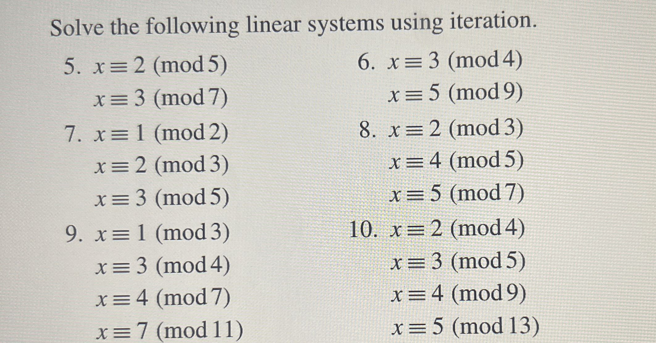 Using modular exponentiation, find the remainder | Chegg.com