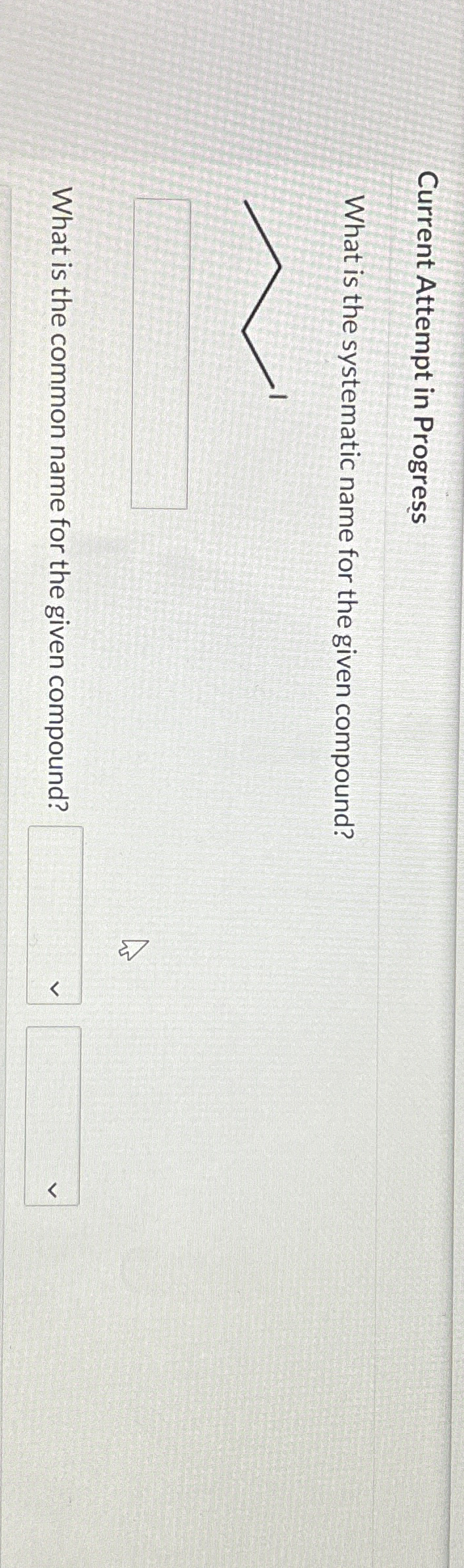 Solved Current Attempt in ProgressWhat is the systematic | Chegg.com