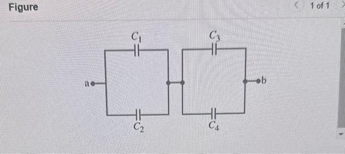 Solved Suppose in the combination of capacitors shown in the | Chegg.com