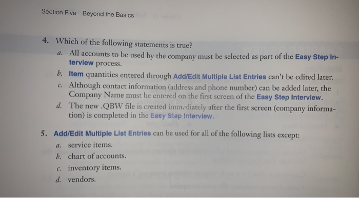 Solved Quickbooks 2019 chapter 12 Match the term or phrase | Chegg.com