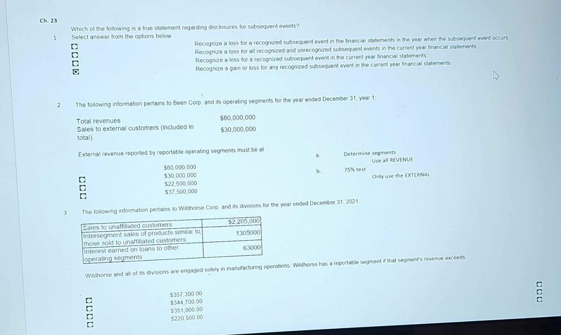 Solved Which of the following is a true statement regarding | Chegg.com
