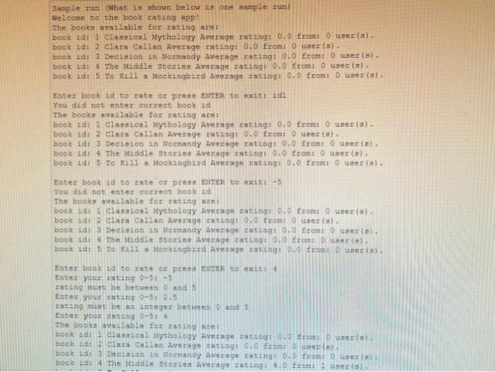 Solved Task 1: Create a Book class that contains the | Chegg.com