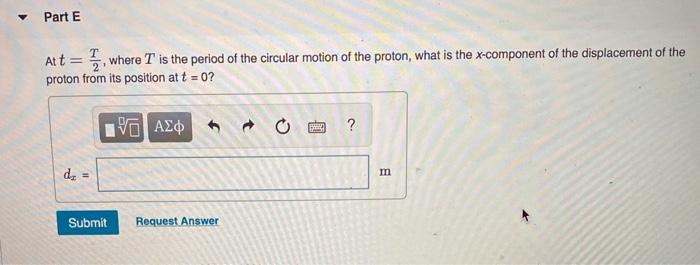 Solved A proton (q = 1.60x10-19 C, m = 1.67x10-27 kg moves | Chegg.com
