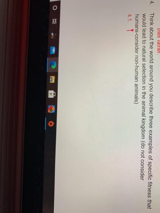 Solved 4. thelf lather. Think about the world around you | Chegg.com