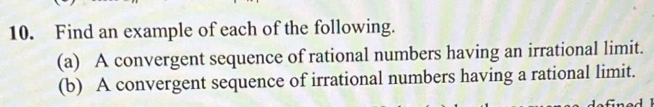 Solved Find an example of each of the following.(a) ﻿A | Chegg.com