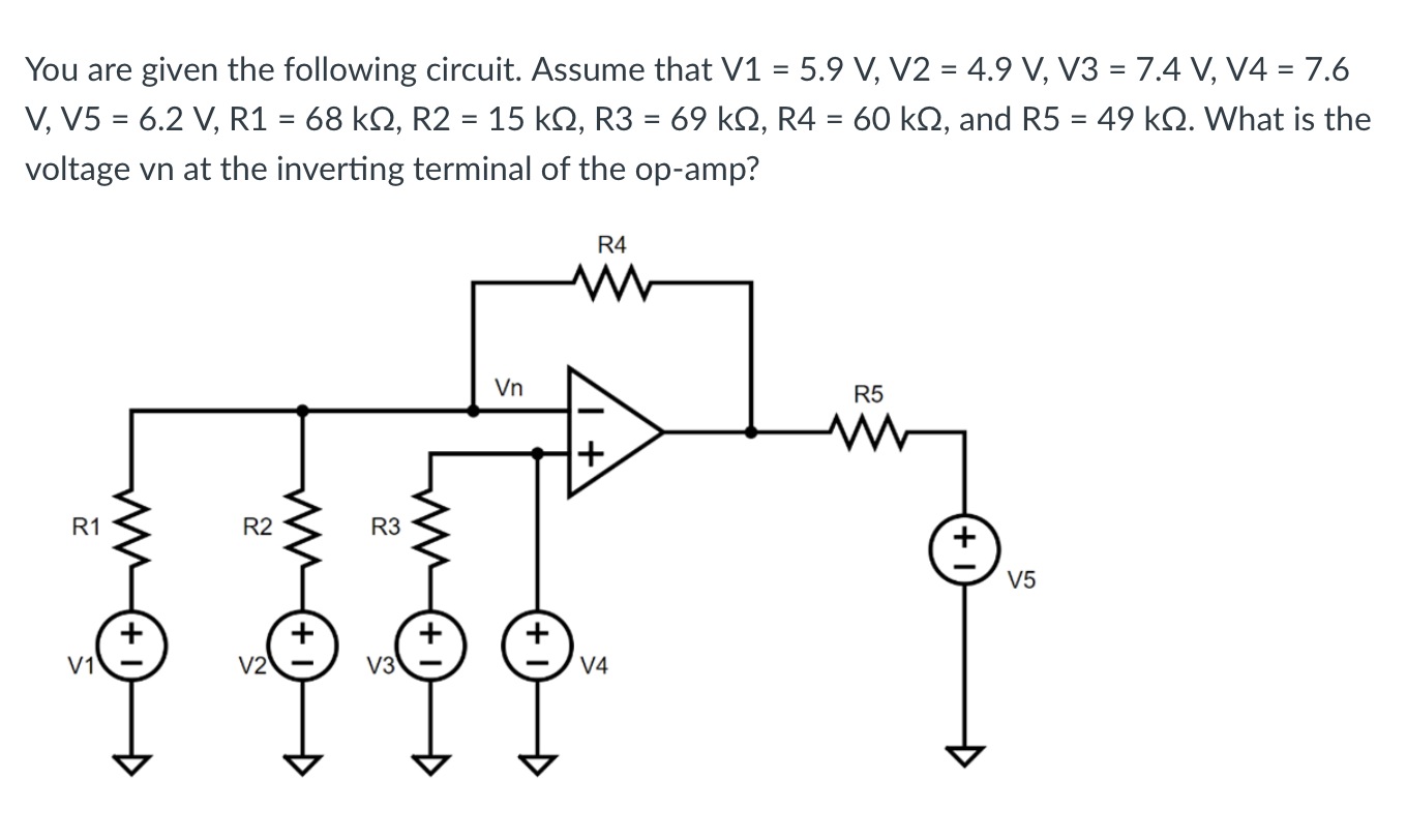 Solved You are given the following circuit. Assume that | Chegg.com