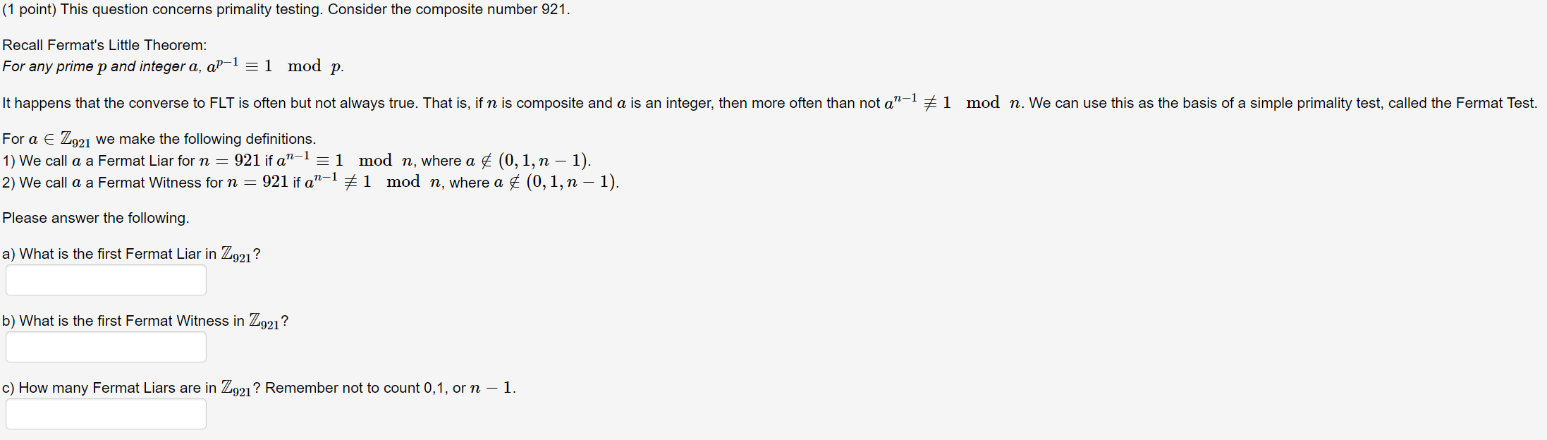 Solved (1 ﻿point) ﻿In this problem we will crack RSA. | Chegg.com
