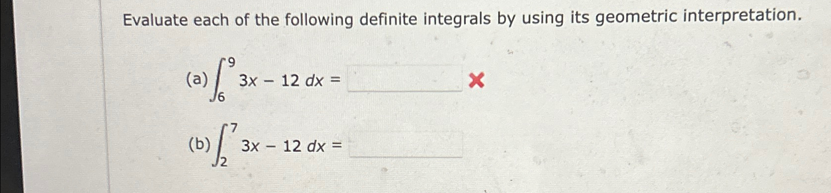 Solved Evaluate each of the following definite integrals by | Chegg.com