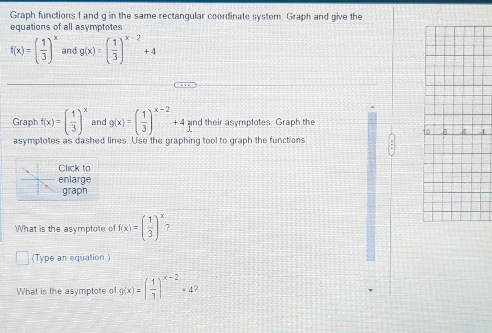 Solved Graph functions f and g in the same rectangular | Chegg.com