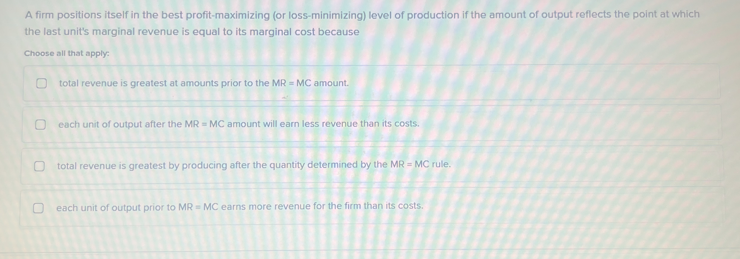 Solved A firm positions itself in the best profit-maximizing | Chegg.com