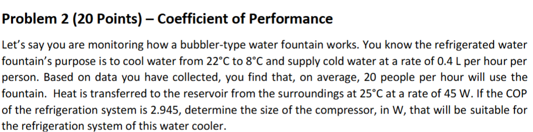 Problem 2 (20 ﻿Points) - ﻿Coefficient of | Chegg.com