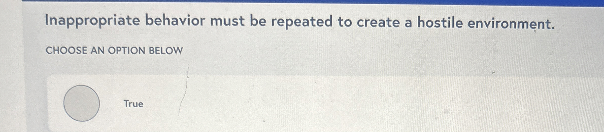 Solved Inappropriate behavior must be repeated to create a | Chegg.com