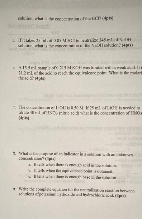 Solved Virtual Titration Lat Date Name Questions for Virtual | Chegg.com