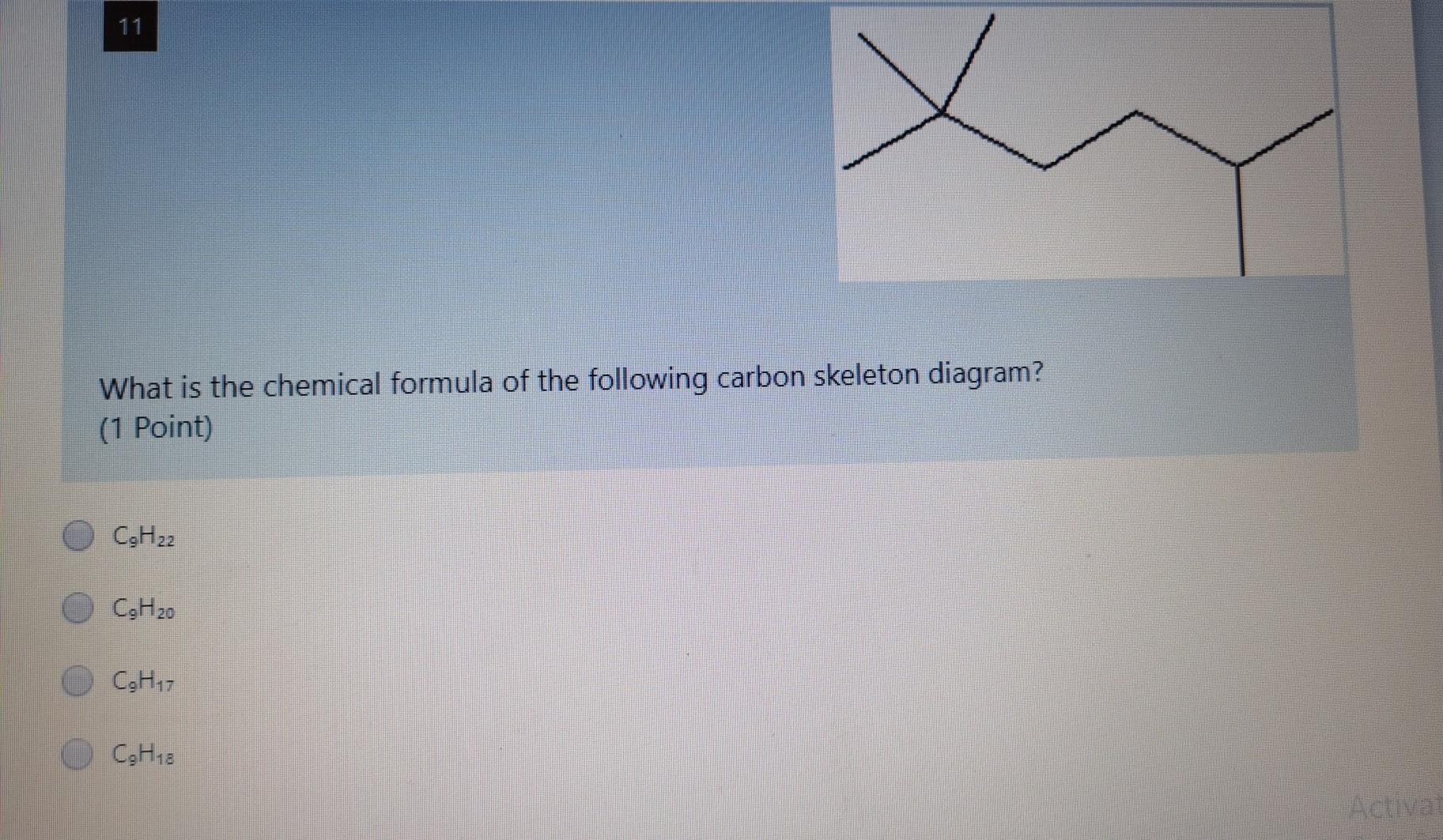 Solved 11 What is the chemical formula of the following | Chegg.com