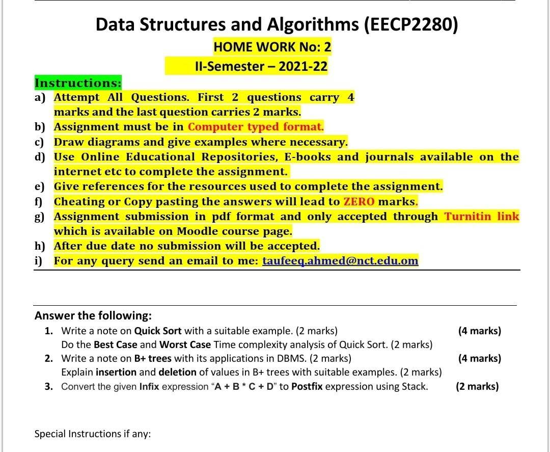 Solved The answer is by writing on the computer, not on | Chegg.com