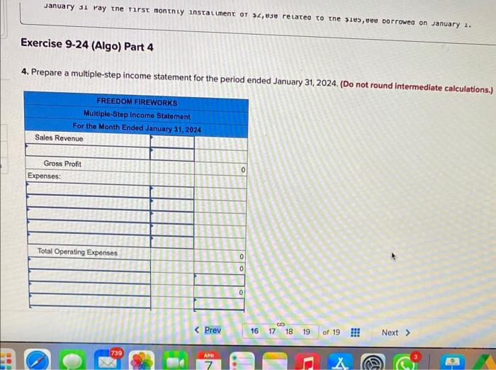 Solved Required information Exercise 9-24 (Algo) Complete | Chegg.com