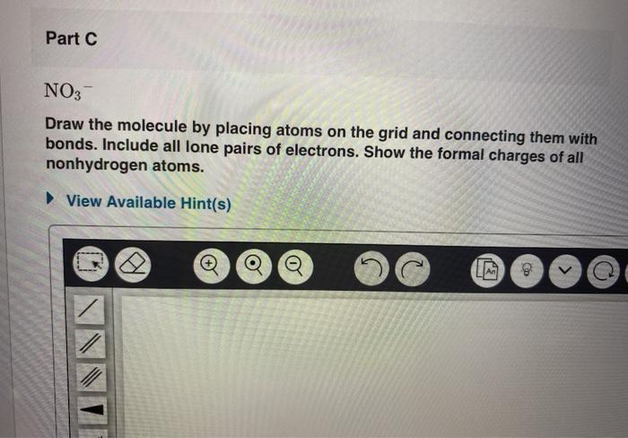 Solved Part A C103 Draw the molecule by placing atoms on the | Chegg.com
