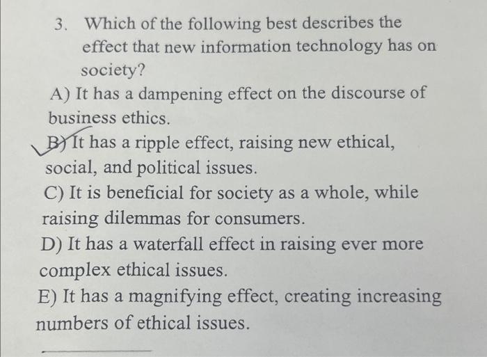 Solved 2. Which of the following best describes how new | Chegg.com