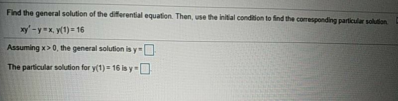 Solved Find the general solution of the differential | Chegg.com