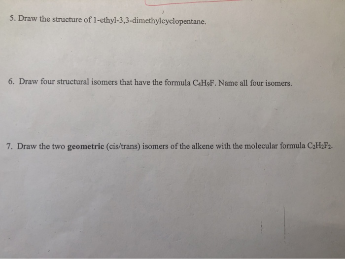 Solved 5. Draw the structure of | Chegg.com