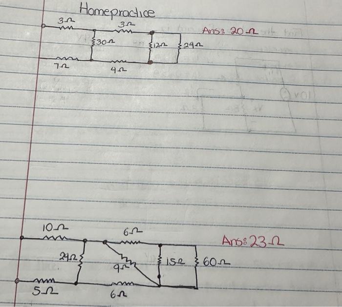 Solved Homepractice Ans: 20Ω | Chegg.com