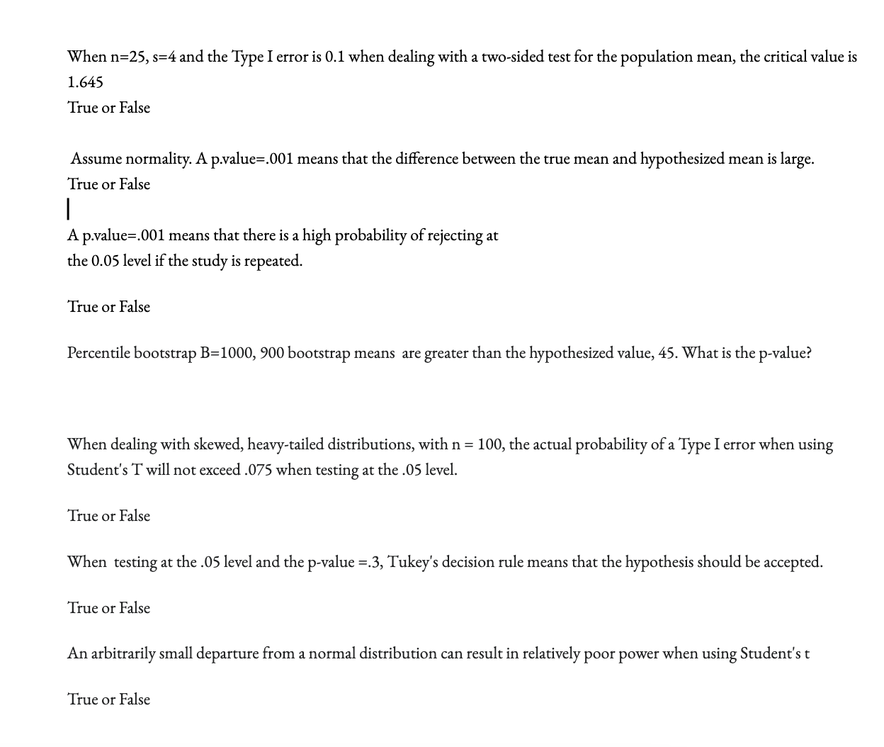 Solved When n=25, ﻿s=4 ﻿and the Type I error is 0.1 ﻿when | Chegg.com