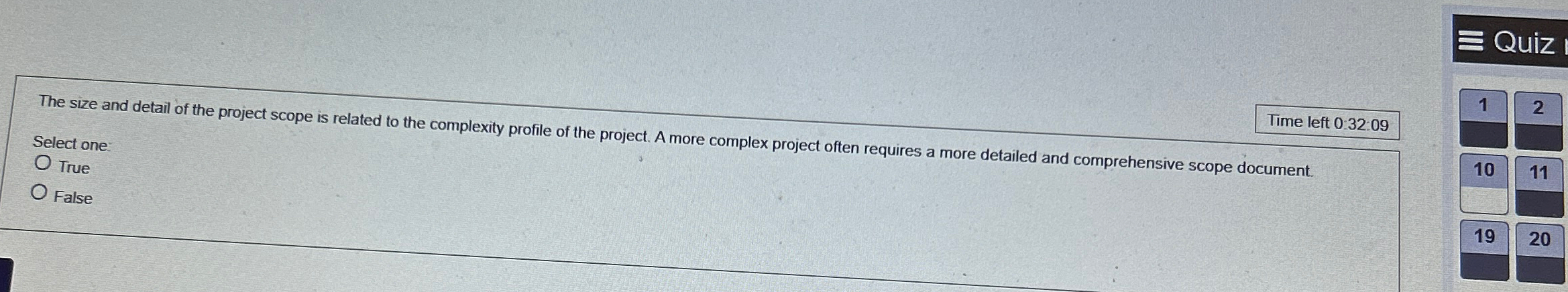 Solved The size and detail of the project scope is related | Chegg.com
