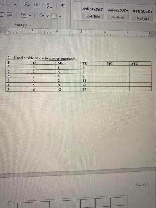Solved 21 AaBbCcDdE AaBbCcDdEe AaBbCcD Book Title Emphasis | Chegg.com