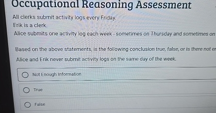 Solved How can I figure out Occupational Reasoning | Chegg.com