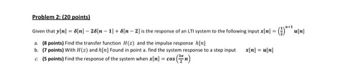 Solved Transfer Function, Frequency Response and Magnitude | Chegg.com