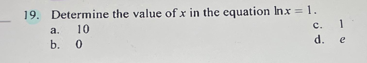 Solved Determine the value of x ﻿in the equation | Chegg.com