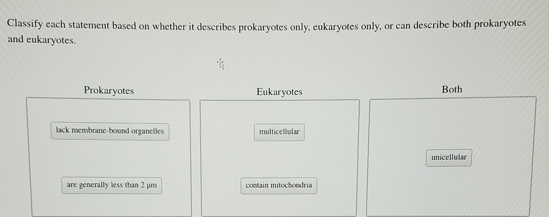 Solved Classify each statement based on whether it describes | Chegg.com