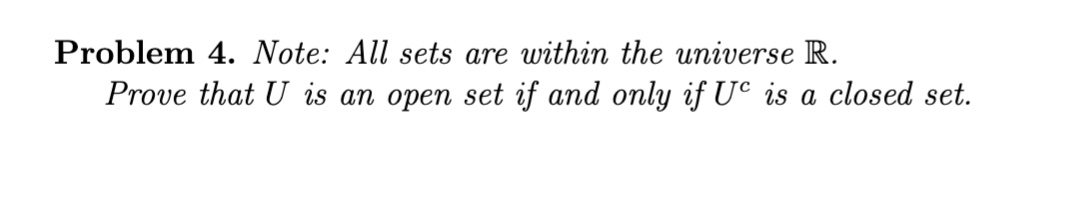Solved Problem 4. ﻿Note: All sets are within the universe | Chegg.com