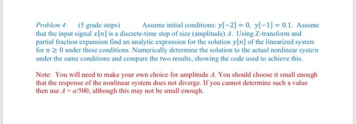 Solved Problem 4: (5 grade steps) Assume initial | Chegg.com