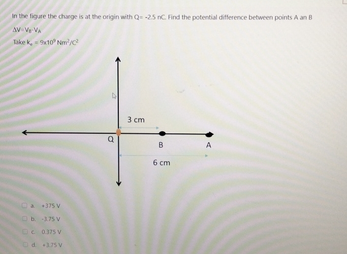 Solved In the figure the charge is at the origin with | Chegg.com
