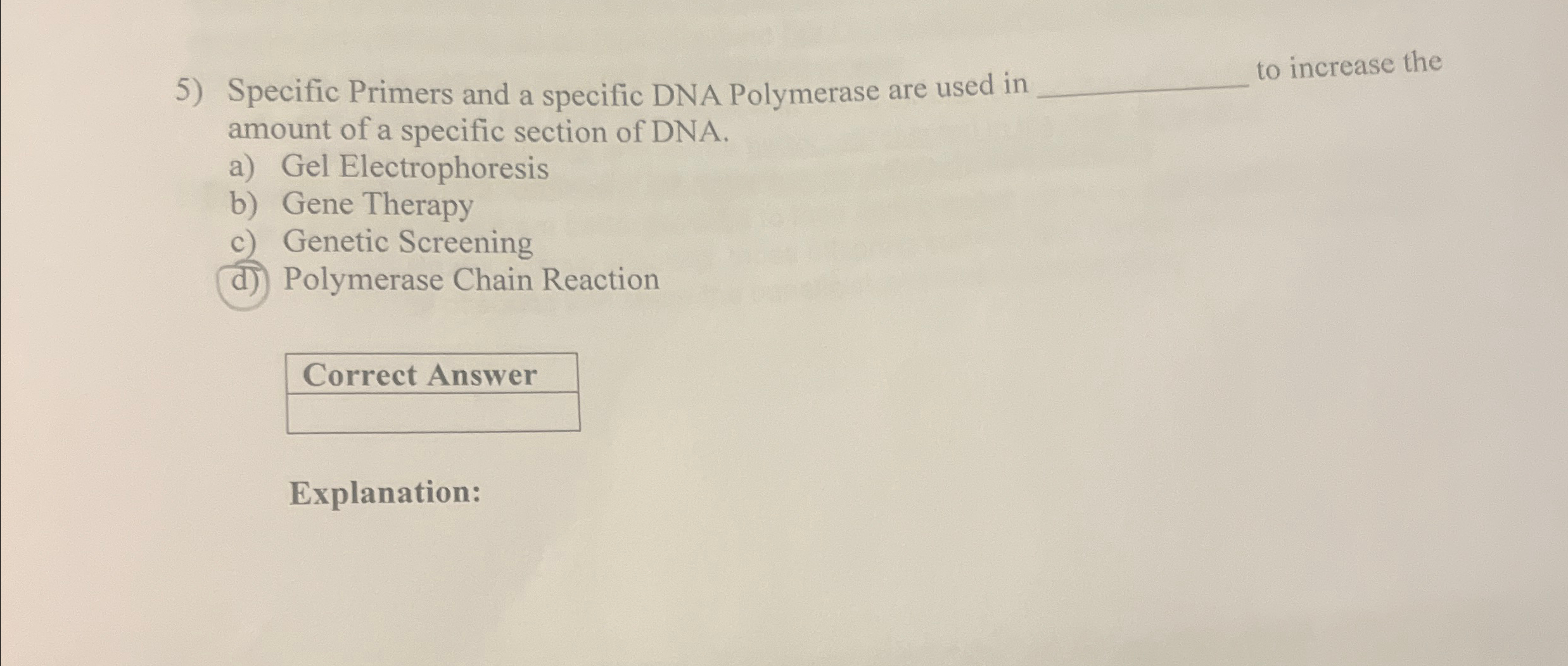 Solved Specific Primers and a specific DNA Polymerase are | Chegg.com