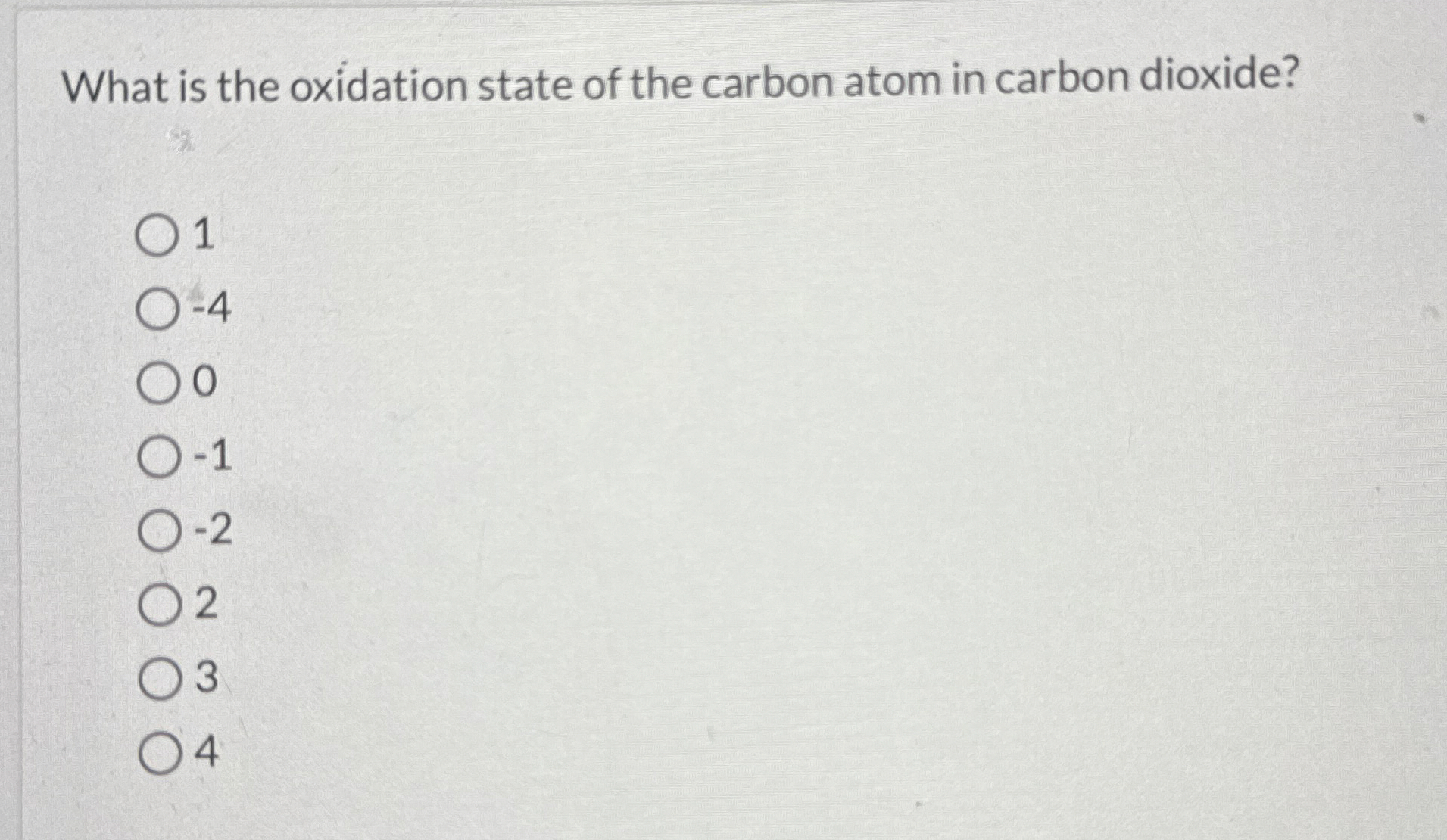 Solved What is the oxidation state of the carbon atom in | Chegg.com