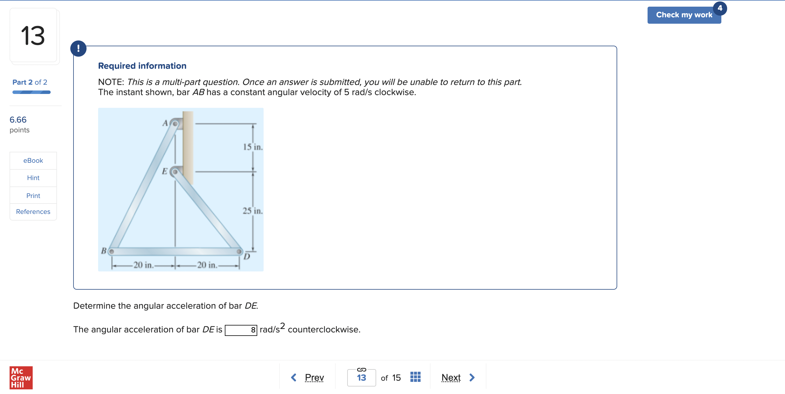 Solved 13Check my work4Part 2 of 2Required informationNOTE: | Chegg.com Solved 13Check my work4Part 2 of 2Required informationNOTE: | Chegg.com