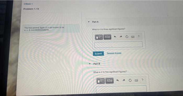 Solved The fins severai digits of π are knawe to be What is | Chegg.com