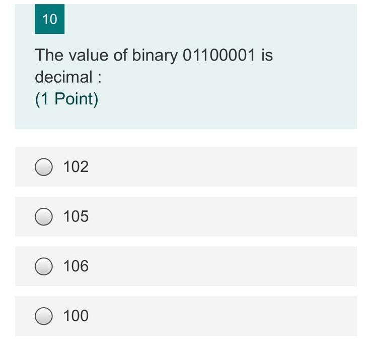 Solved 8 A Binary Number With Eight Bits Is Called 1