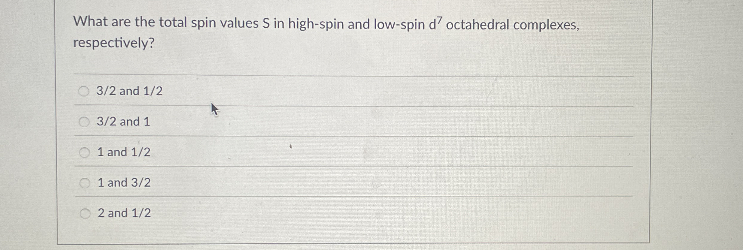 Solved What are the total spin values S ﻿in high-spin and | Chegg.com