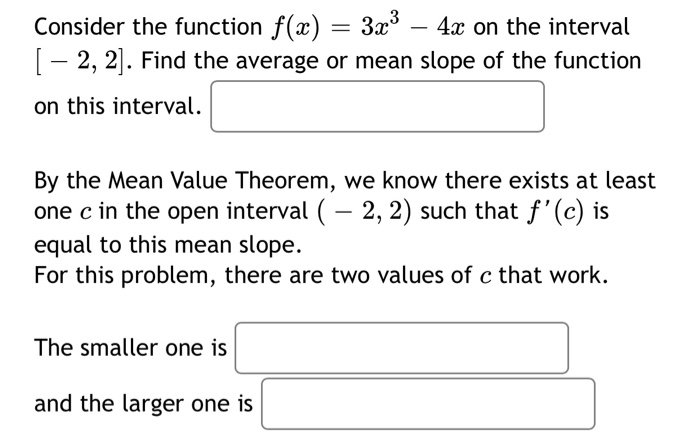 Solved = Consider the function f(x) = 3x3 – 4x on the | Chegg.com