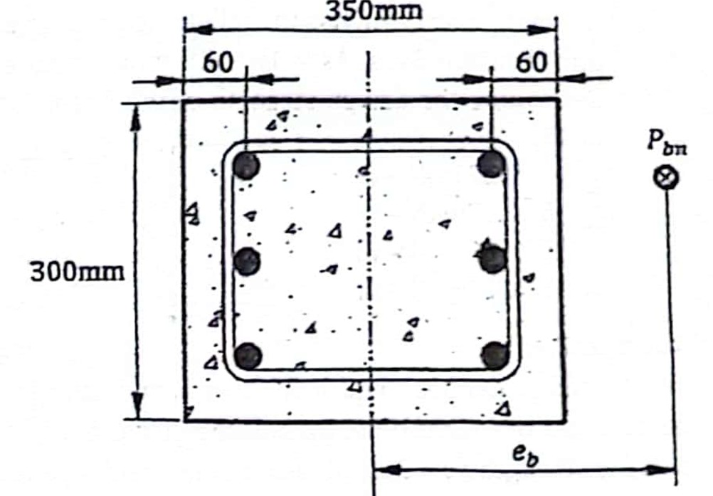 Solved The reinforced concrete column shown is reinforced | Chegg.com