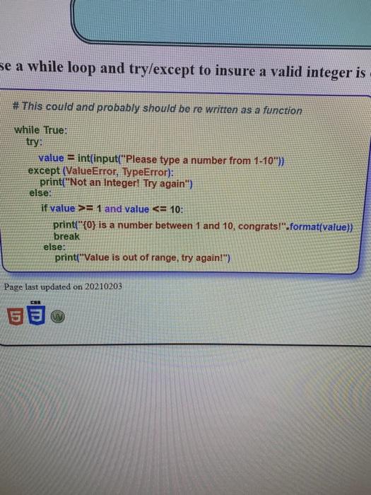 Solved the code for integer validator is in the 2nd picture | Chegg.com