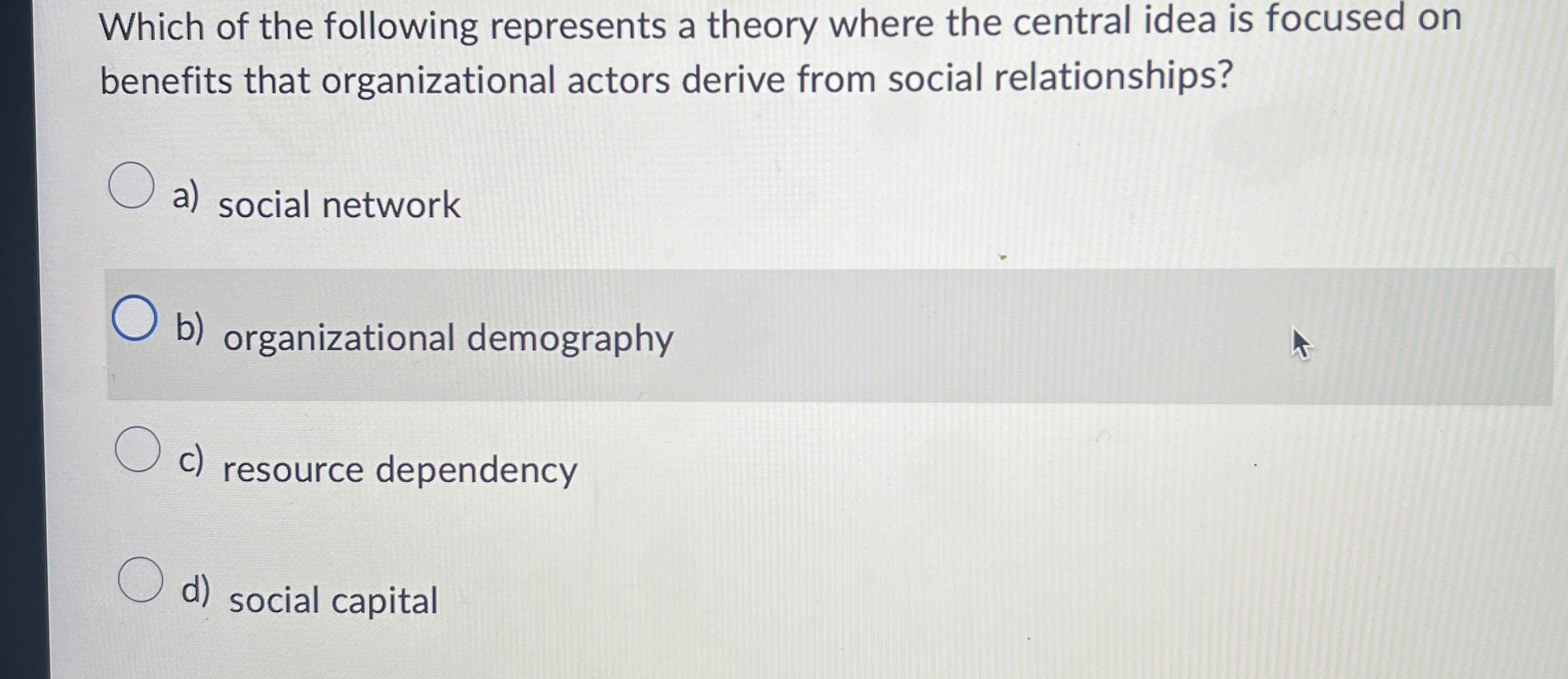 Solved Which of the following represents a theory where the | Chegg.com