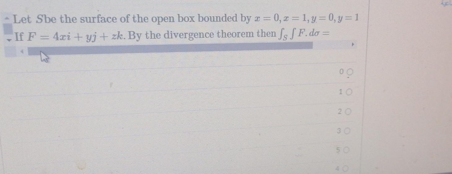 Solved Let Sbe the surface of the open box bounded by 2 = 0, | Chegg.com