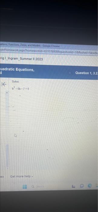 Solved ations, Functions, Zeros, and Models - Google Chrome | Chegg.com